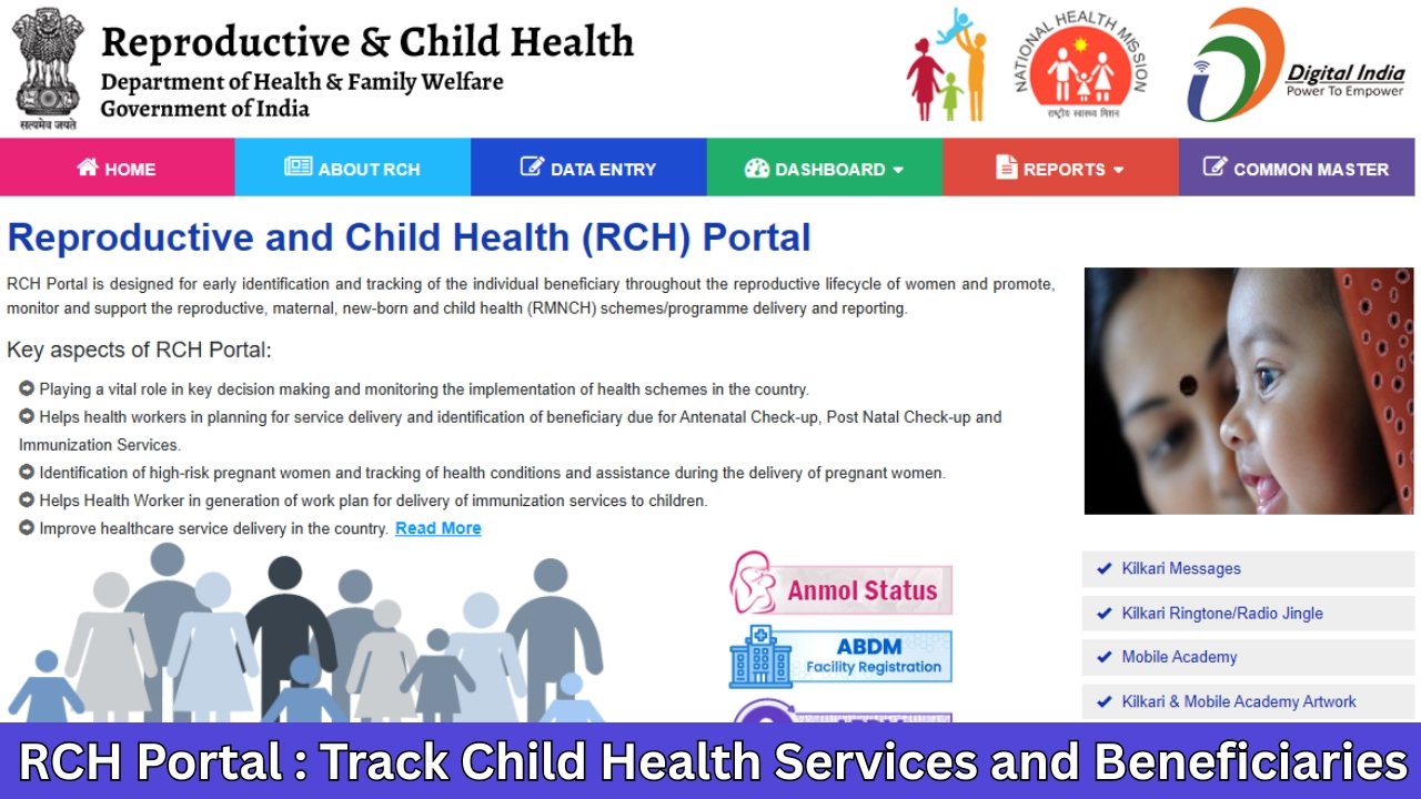 RCH Portal – Empowering Reproductive and Child Health Services in India